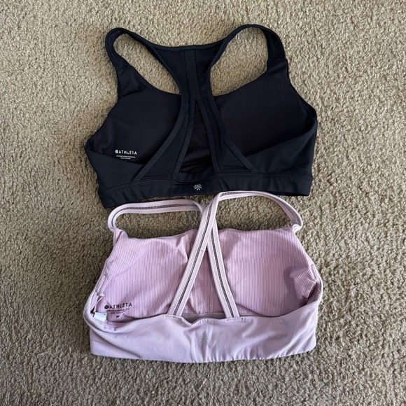 Athleta | Intimates & Sleepwear | Athleta Black And Light Pink Sports ...
